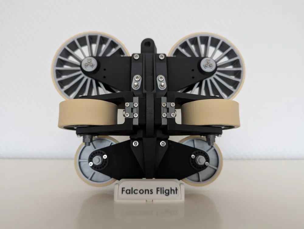 简易支架，猎鹰飞驰过山车转向架 - 免费 3D 打印模型 - MakerWorld