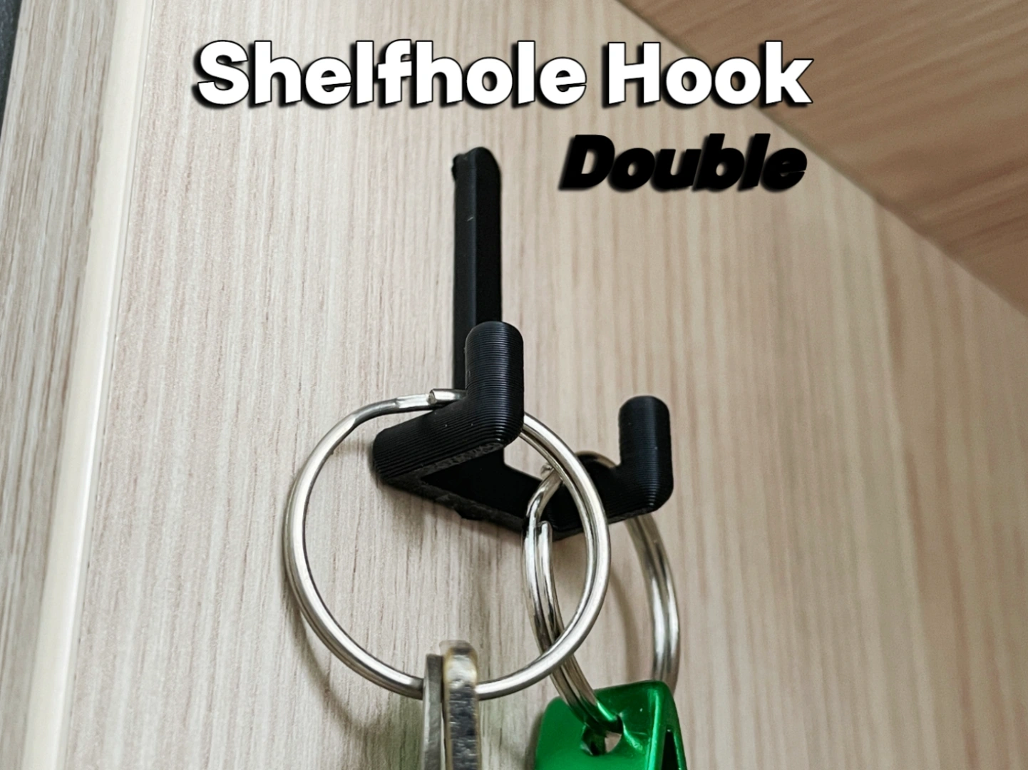 Shelfhole Hook Double 来自 Tim - MakerWorld