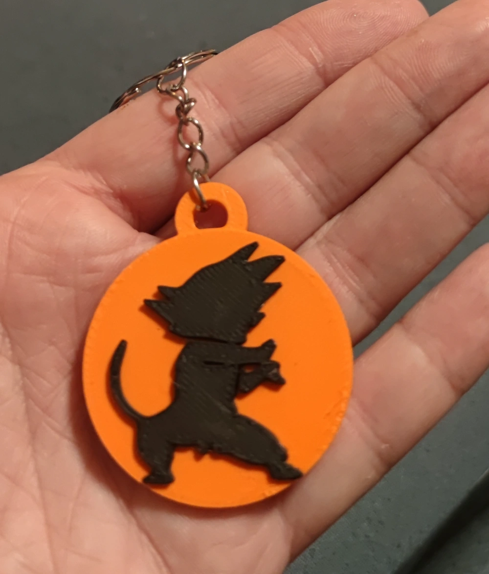 Goku keychain 来自 Litolunar - MakerWorld