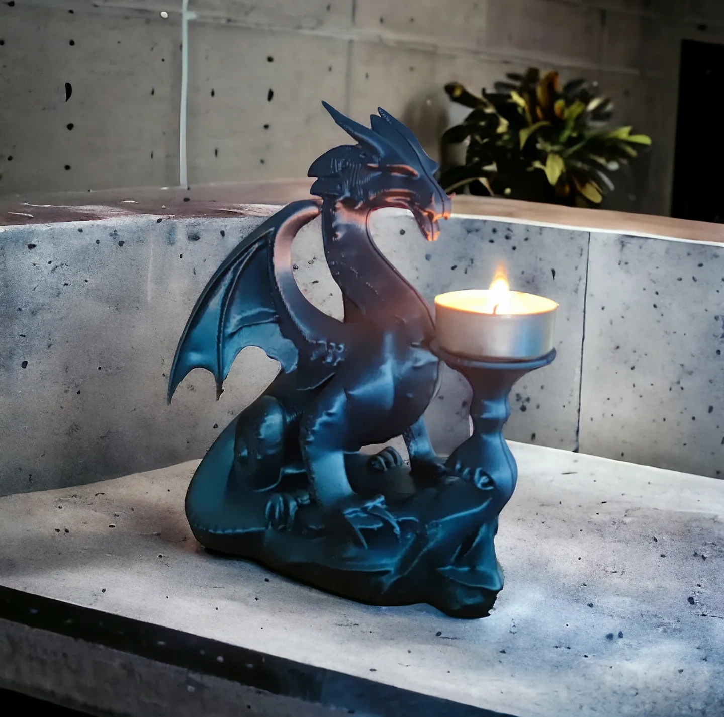 龙形烛台——火焰守护者 来自 Eclipse 3DMakerWorld：免费下载 3D 模型