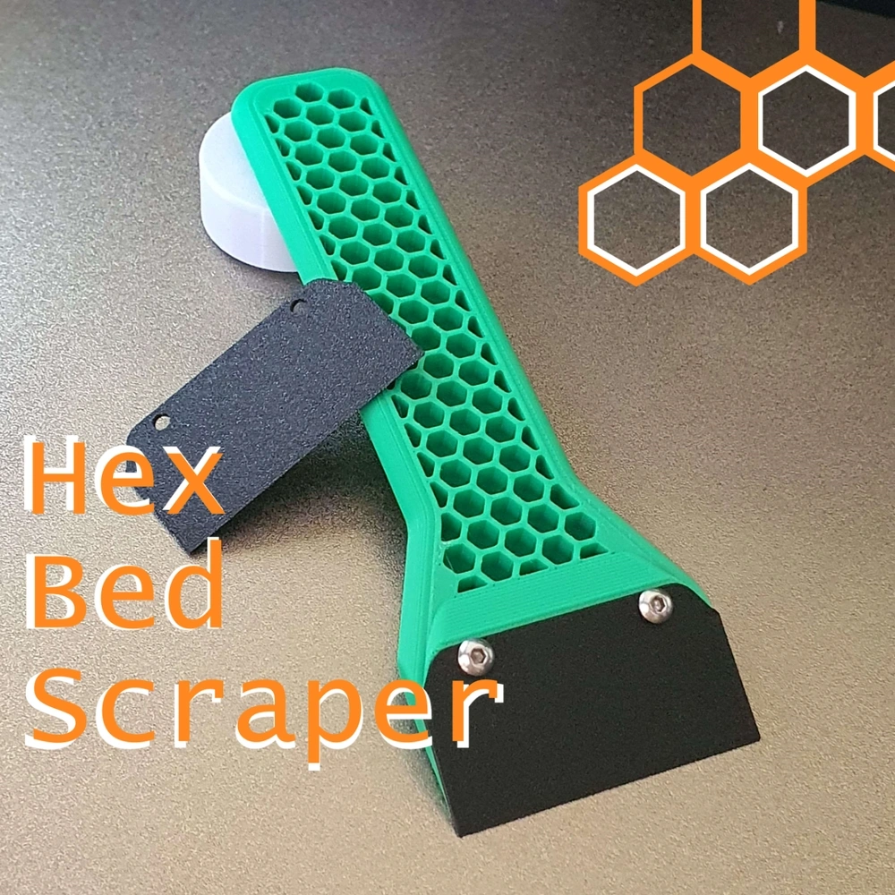 Hexagon Bed Scraper With Swappable Blades 来自 benry - MakerWorld