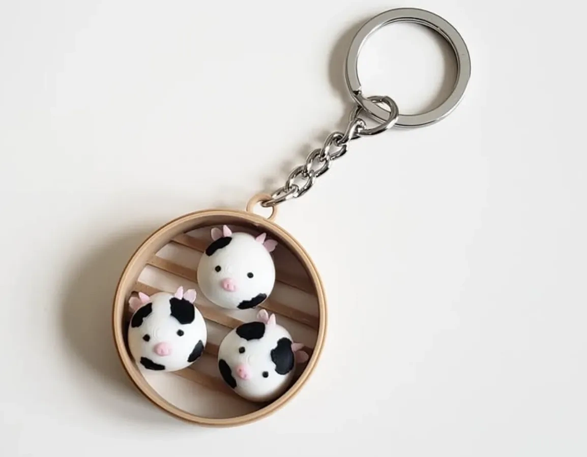 奶牛包解压钥匙扣（点心） 来自 Jefflynn - MakerWorld