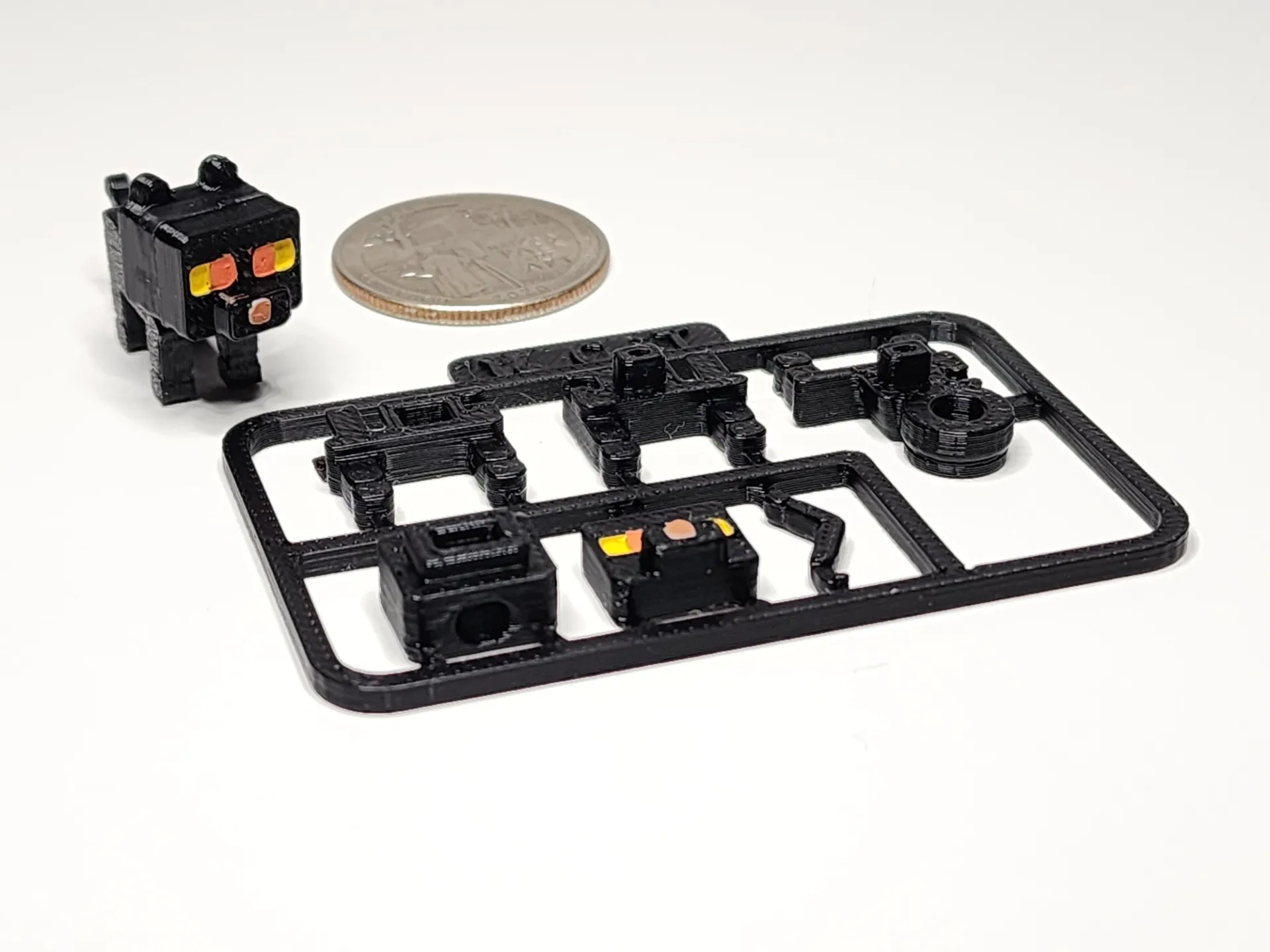 Minecraft-inspired Cat Mini Figure Kit / Keychain 来自 chiz_m - MakerWorld