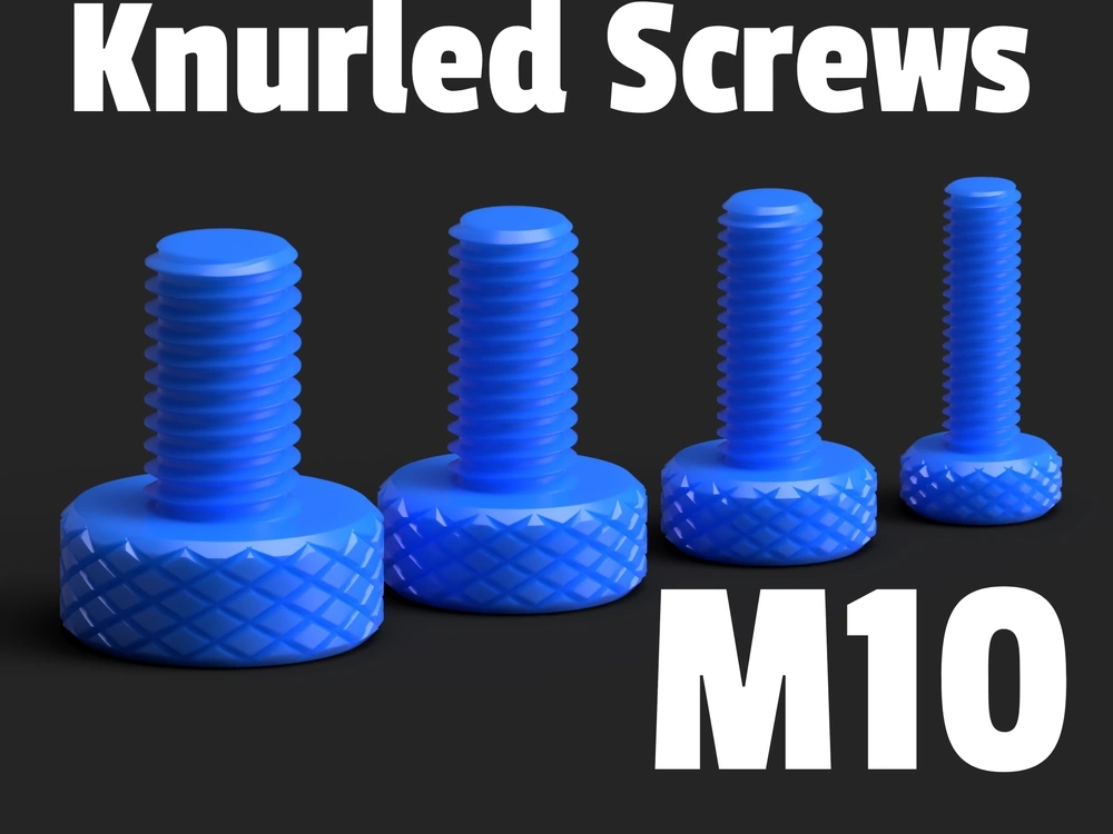 Fully Printable Knurled Screws M10 来自 ngprint - MakerWorld