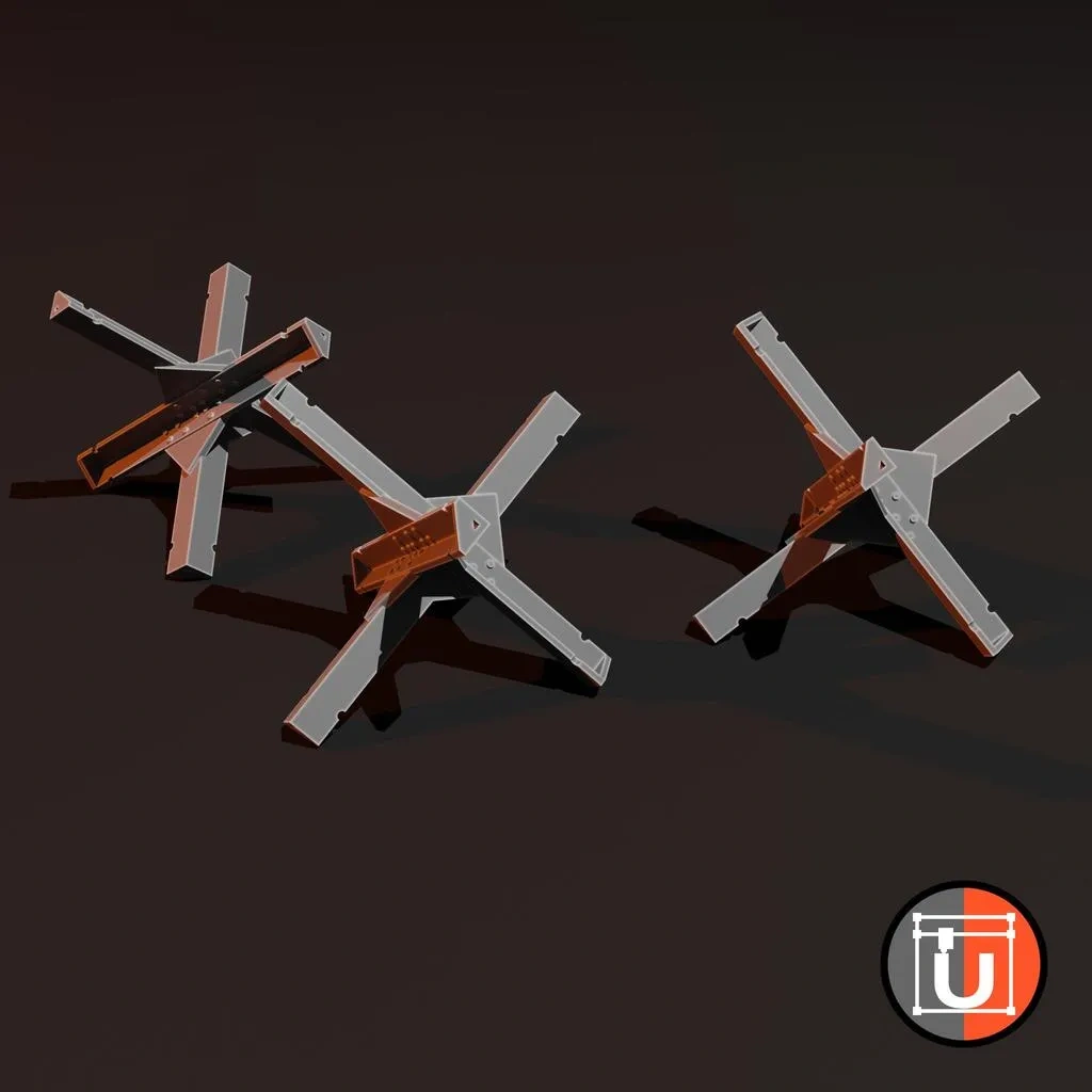 Tank Traps 来自 Udo's 3D World - MakerWorld