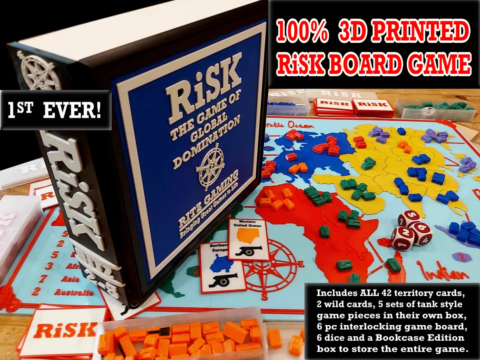 RISK风险 - 书柜版 来自 Ritz - MakerWorld