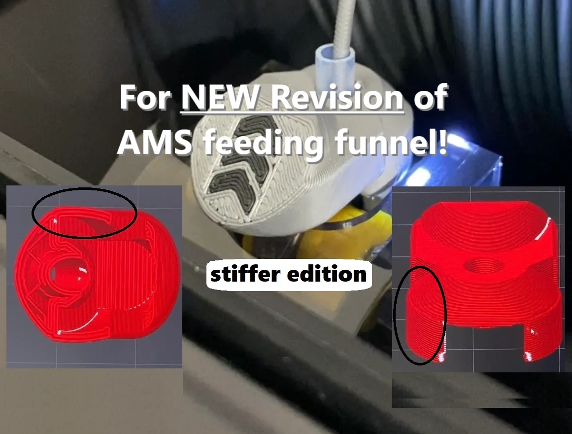 AMS Feeding Funnel Wear Protector stiffer-edition 二次创作 - 来自 eds_3d_shop ...