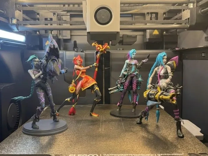 金克丝低多边形合集 - 英雄联盟 - 免费 3D 打印模型 - MakerWorld