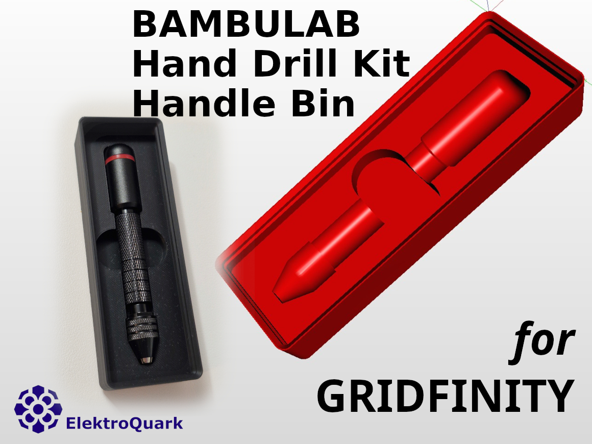 BBL 手钻套装手柄 Gridfinity 收纳盒 - 免费 3D 打印模型 - MakerWorld