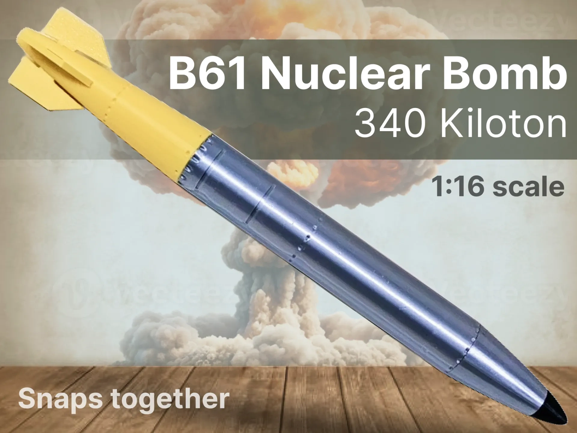 B61 Nuclear Bomb -- 340 Kiloton -- Snaps Together 来自 Rexi ...