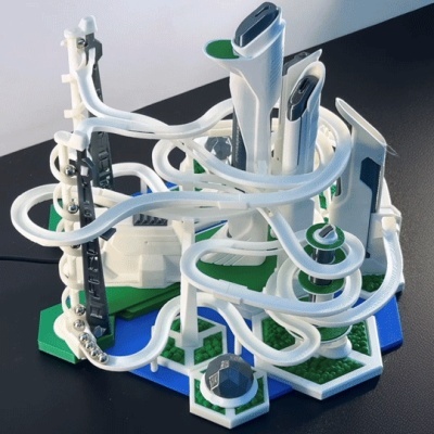 NeoHexa都市弹珠跑道——未来动感 来自 Structales - Roadrunner4d MakerWorld：免费下载 3D 模型