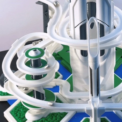 NeoHexa都市弹珠跑道——未来动感 来自 Structales - Roadrunner4d MakerWorld：免费下载 3D 模型