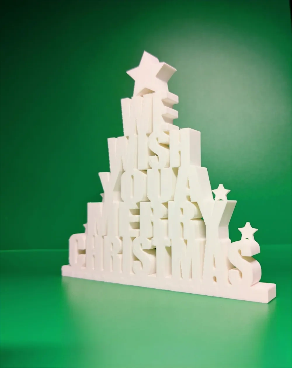祝你圣诞快乐 – 堆叠文字树 来自 _JkJk_ MakerWorld：免费下载 3D 模型
