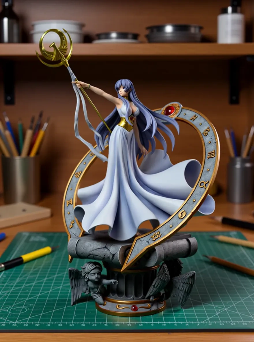 圣斗士星矢雅典娜模型手办（分件打印） - 免费 3D 打印模型 - MakerWorld