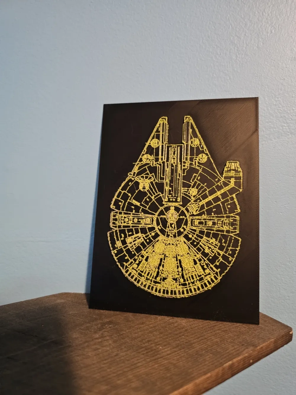 千年隼示意图 (非Hueforge) - 免费 3D 打印模型 - MakerWorld