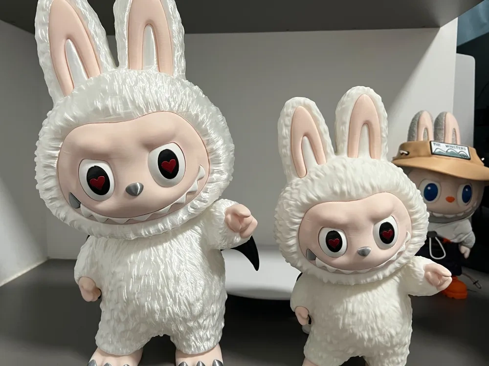 大天使-拉布布labubu（三形态可旋转眼球、可活动翅膀）超大娃系列-双版本38CM-28CM 来自 冷枫 MakerWorld：免费下载 3D 模型
