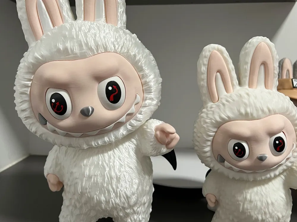 大天使-拉布布labubu（三形态可旋转眼球、可活动翅膀）超大娃系列-双版本38CM-28CM 来自 冷枫 MakerWorld：免费下载 3D 模型