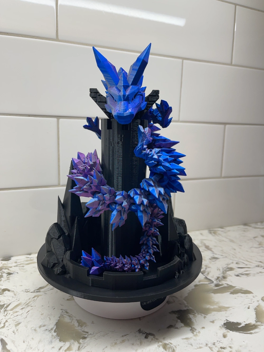 CRYSTAL DRAGON ARTICULATED -SNAKE DRAGON STAND 来自 RETIRED BUDS 3D ...