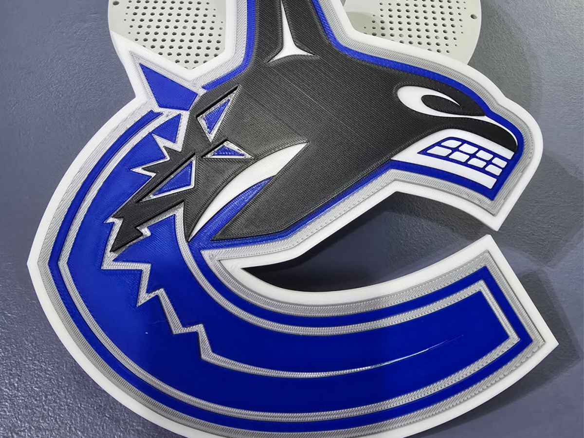 VANCOUVER CANUCKS - 3D 徽标 大型 223毫米 V2 系列 - 免费 3D 打印模型 - MakerWorld