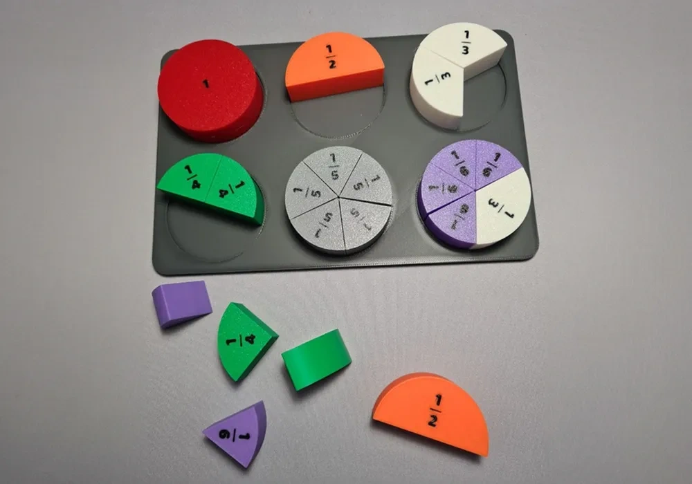 Fraction puzzle 来自 Aruba3D MakerWorld：免费下载 3D 模型