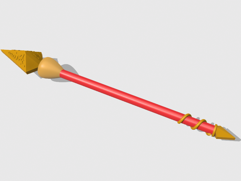 哪吒火尖枪 来自 勇者1107 - MakerWorld