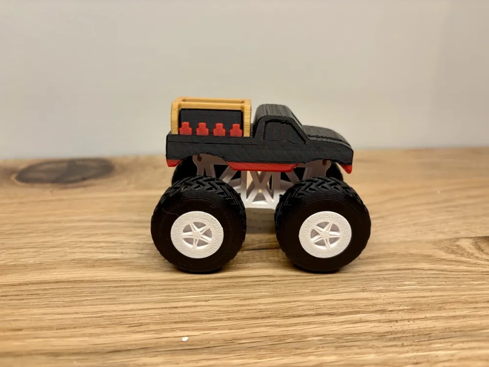 怪物卡车玩具 - 红龙风格 - 免费 3D 打印模型 - MakerWorld