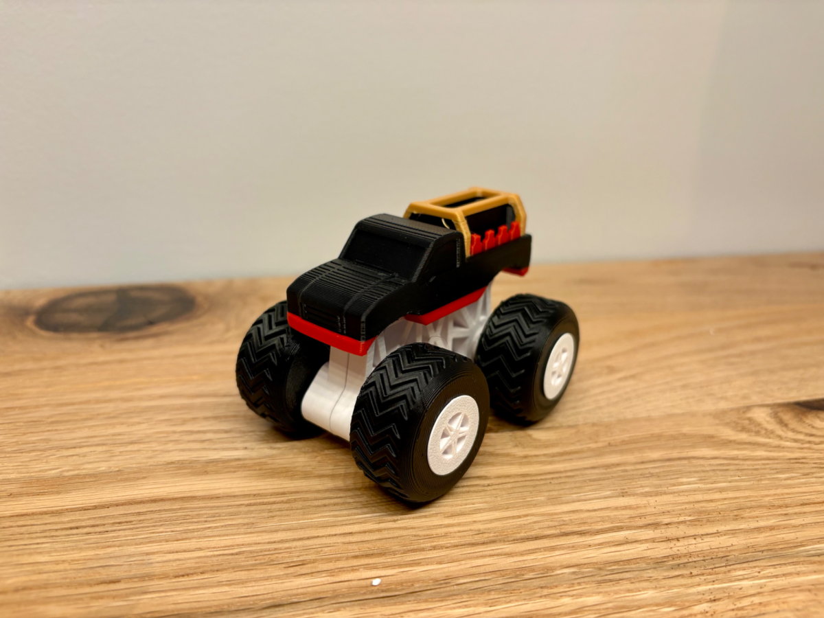 怪物卡车玩具 - 红龙风格 - 免费 3D 打印模型 - MakerWorld