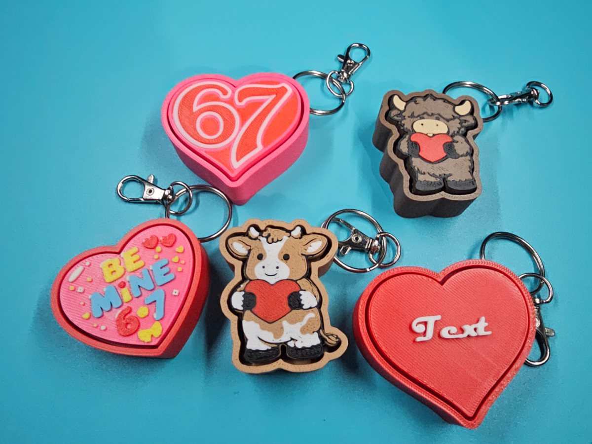 情人节解压按键高地泽西牛 - 免费 3D 打印模型 - MakerWorld