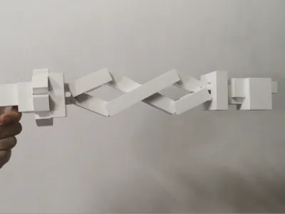 Create: Extendo grip 机械动力：伸缩机械手（可动，附带3种手势） 来自 Toxic_H2O MakerWorld：免费下载 ...