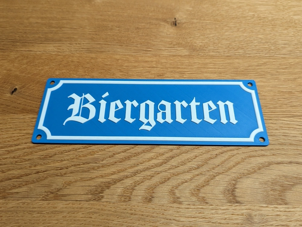 German Biergarten Sign 来自 Benjamin Kott - MakerWorld