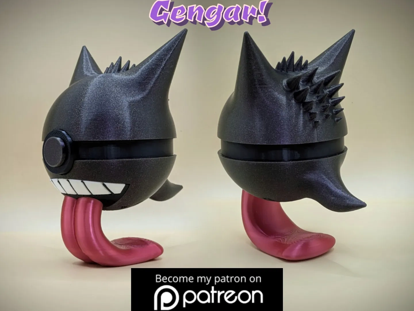 耿鬼精灵球 - 多部件 - 来自 Gumnut Forge - MakerWorld