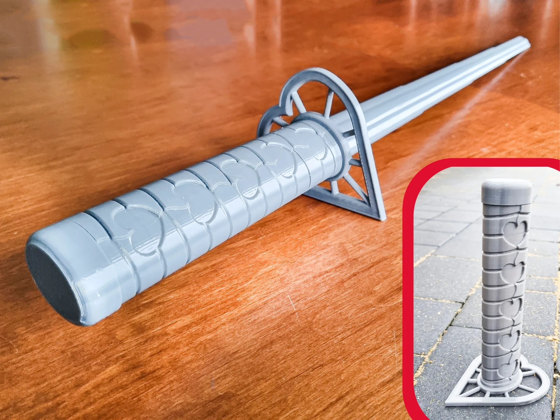 爱川心形武士刀（一体打印） 来自 Mr_Andre - MakerWorld