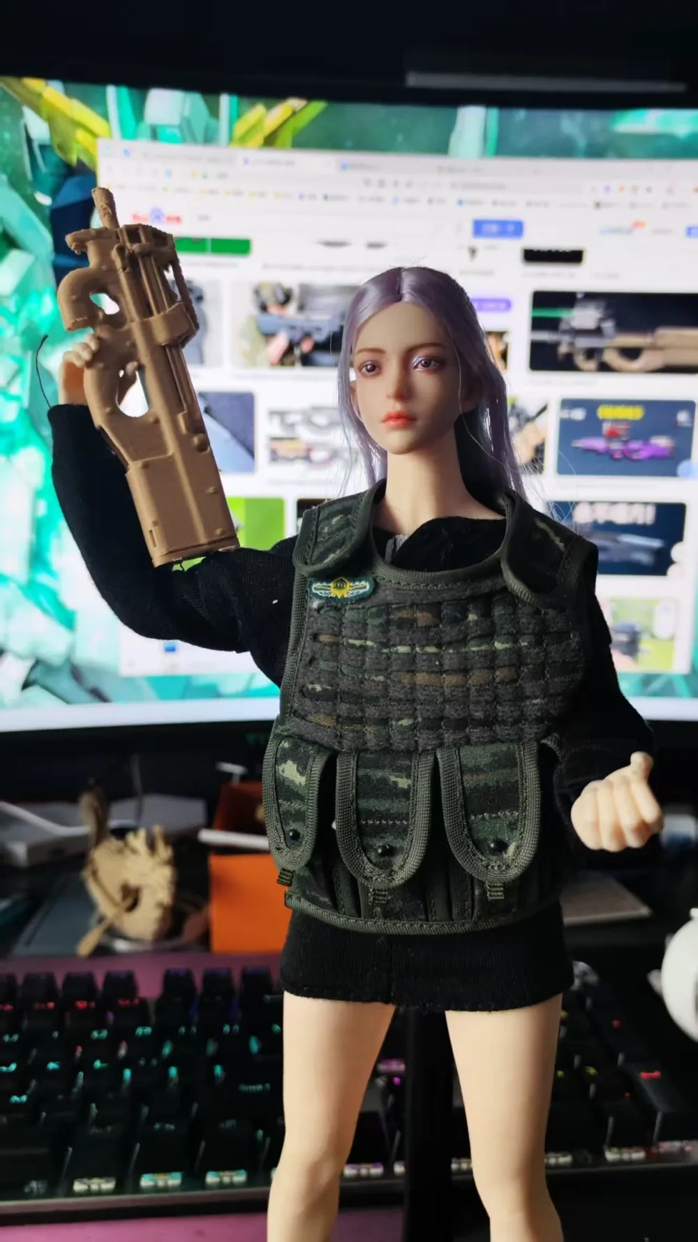 1:6兵人武器-p90冲锋枪 来自 pandabear MakerWorld：免费下载 3D 模型