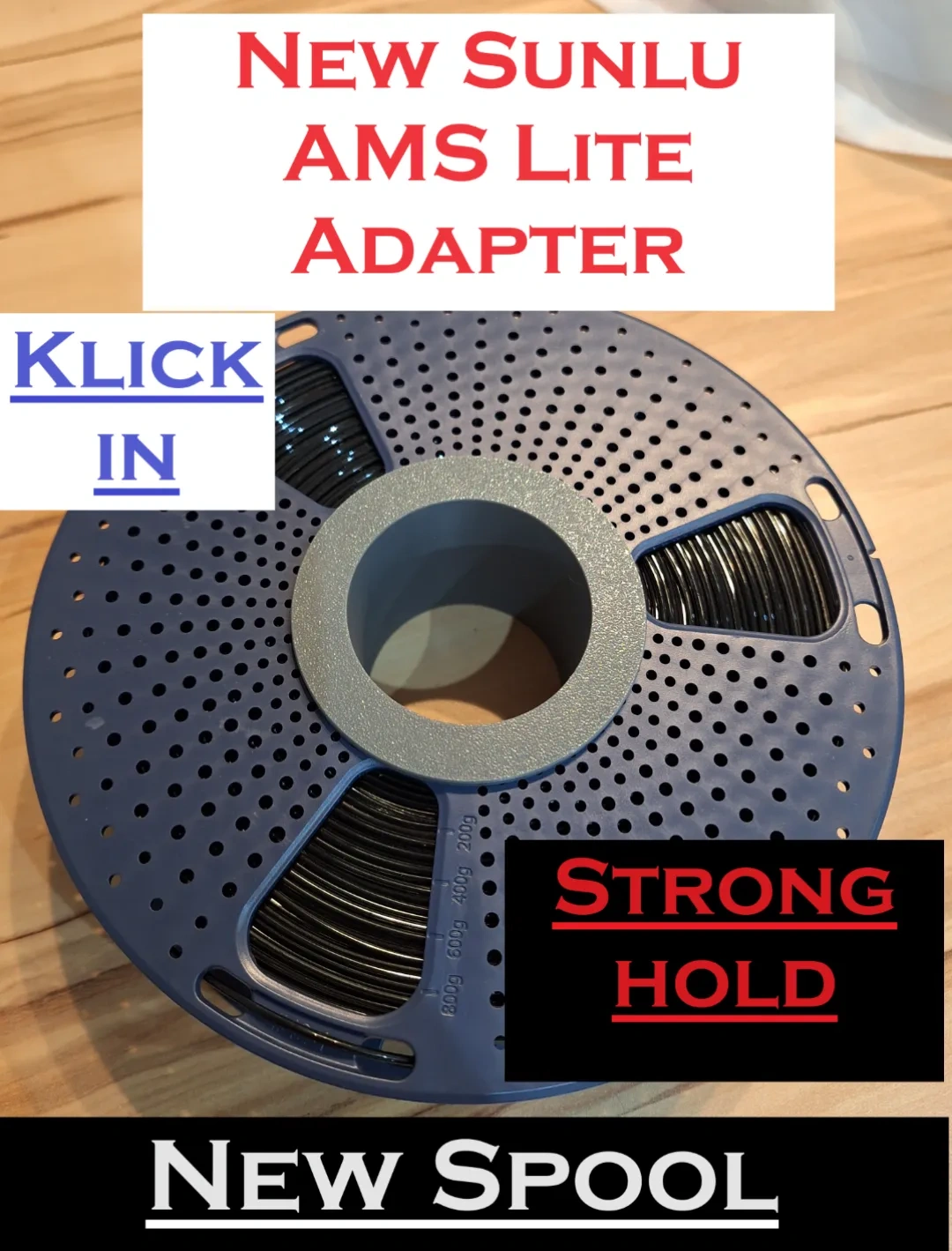 New Sunlu Spool Adapter for AMS Lite 来自 christoph.h MakerWorld：免费下载 3D 模型