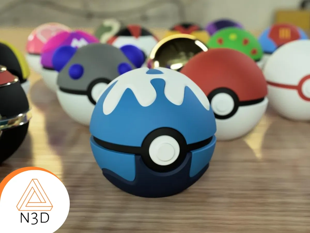 Dive Ball - Pokemon Pokeball Collection 来自 N3D - MakerWorld