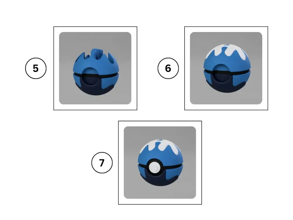 Dive Ball - Pokemon Pokeball Collection 来自 N3D - MakerWorld