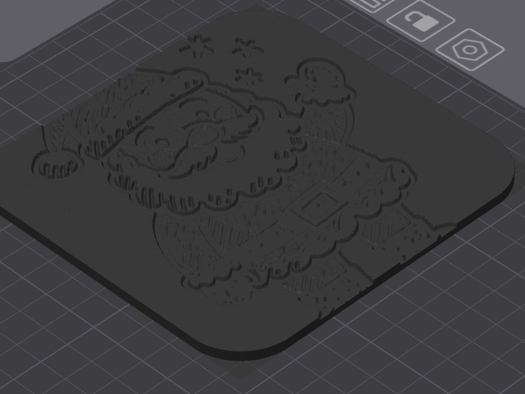 圣诞老人图片 - 免费 3D 打印模型 - MakerWorld