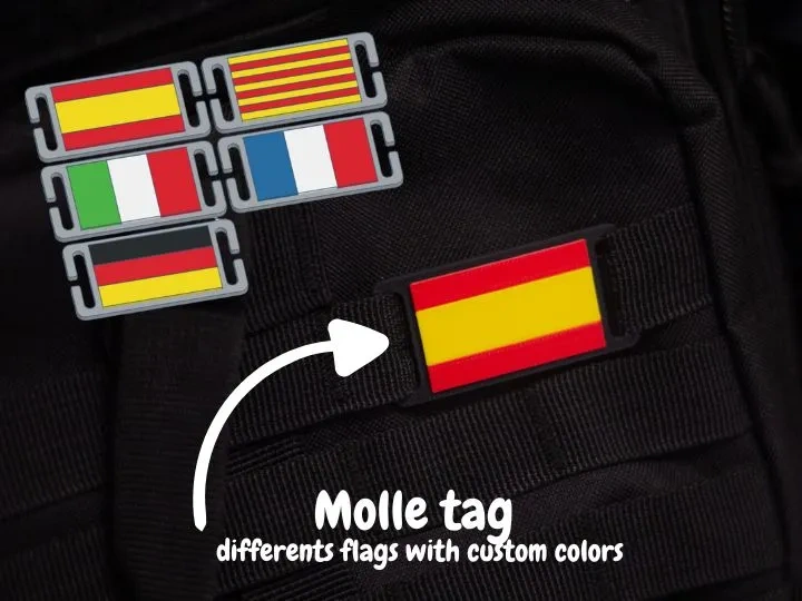 MOLLE标签 - 带有自定义颜色的不同旗帜 来自 makerhek - MakerWorld