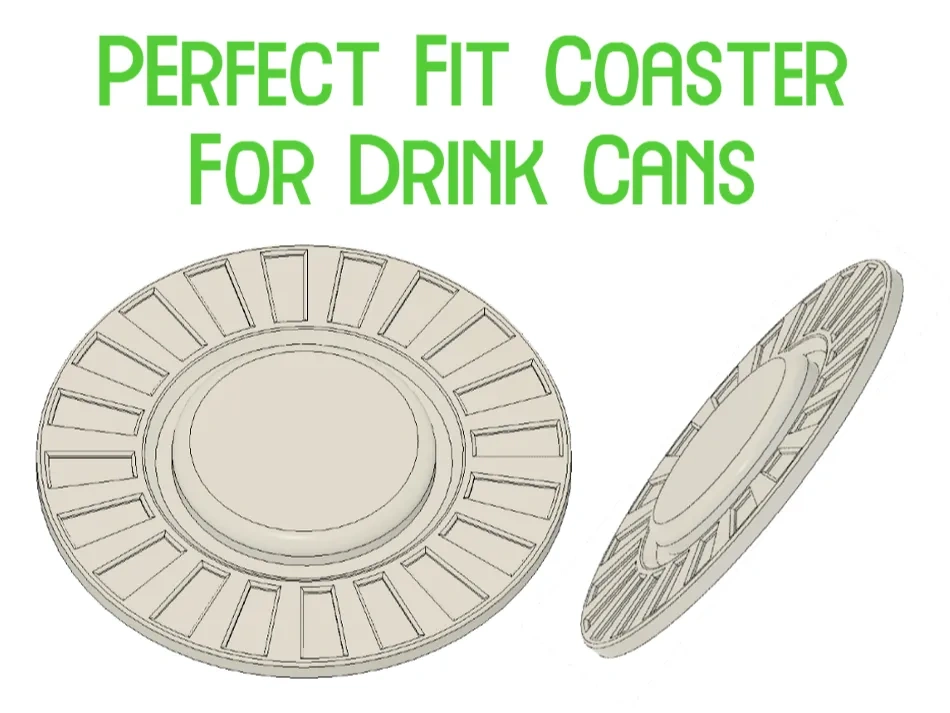 Perfect Fit Coaster for Drink Cans 来自 Andrew - MakerWorld