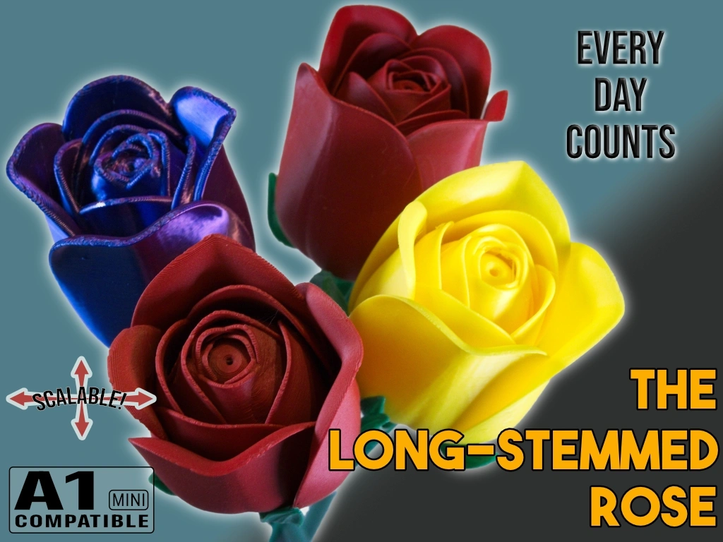 The long-stemmed rose 来自 Every Day Counts - MakerWorld