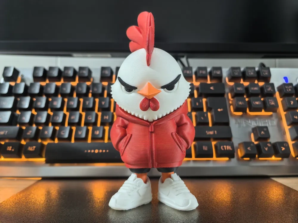 公鸡先生（坤坤） 来自 Rocket Luo MakerWorld：免费下载 3D 模型