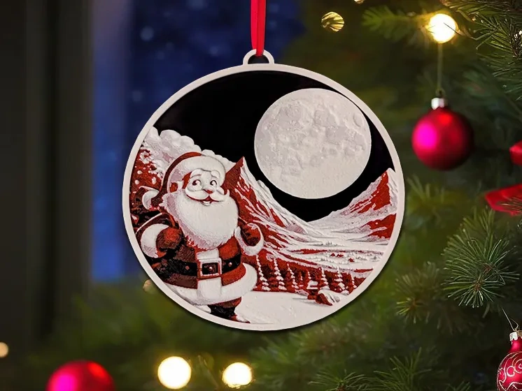 Christmas Santa Ornament 2 来自 Alexis_ - MakerWorld