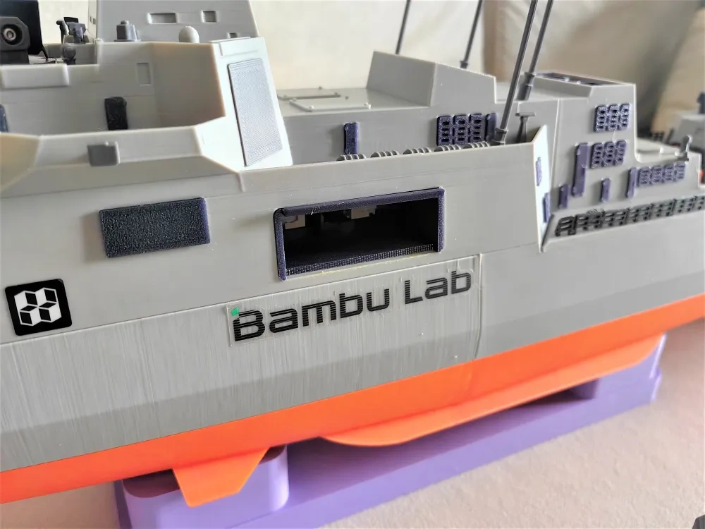 055驱逐舰-cyberbrick摇控版 - 免费 3D 打印模型 - MakerWorld