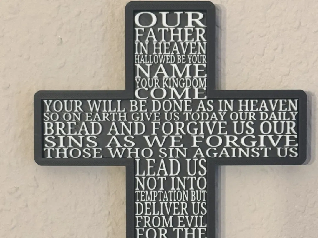 Our Father Cross/Wall Decoration/Prayer english 来自 P4rk3rLMA - MakerWorld
