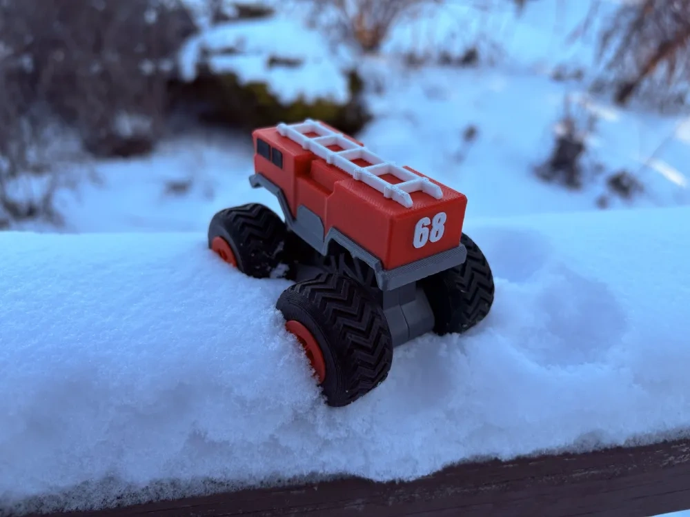 怪兽卡车玩具 - 5警报风格 - 免费 3D 打印模型 - MakerWorld