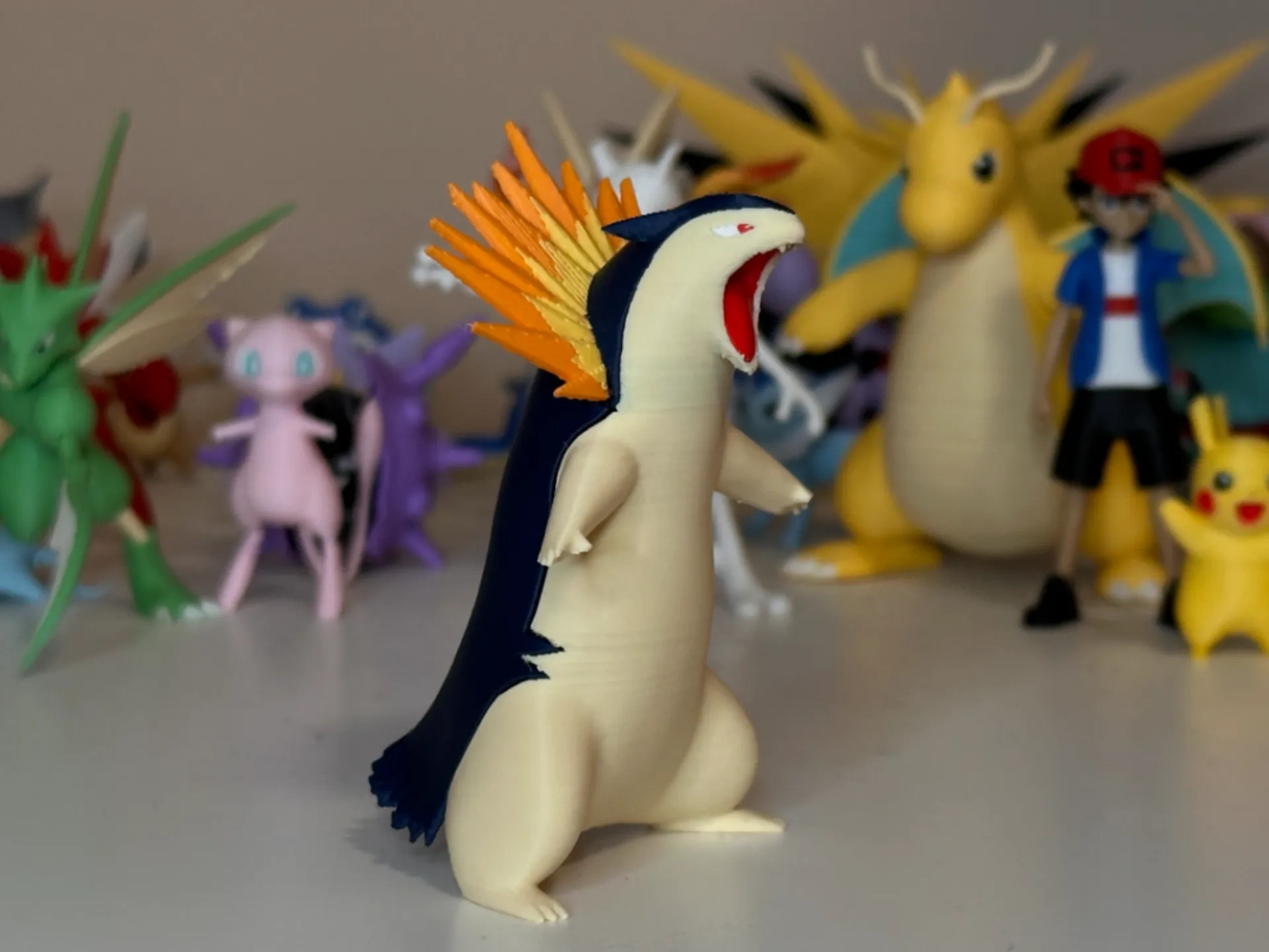 Typhlosion（火暴兽）组合模型，高度85mm 来自 LCFigureMakerWorld：免费下载 3D 模型