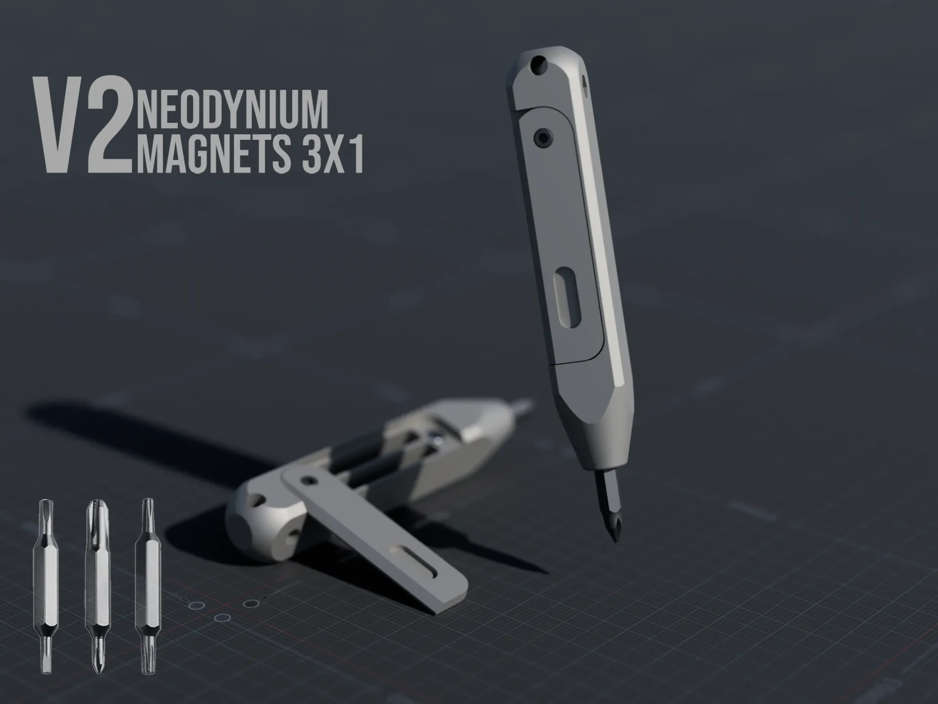 screwdriver, with 4mm bit (keychain) 来自 ''FIX_DESIGN'' - MakerWorld
