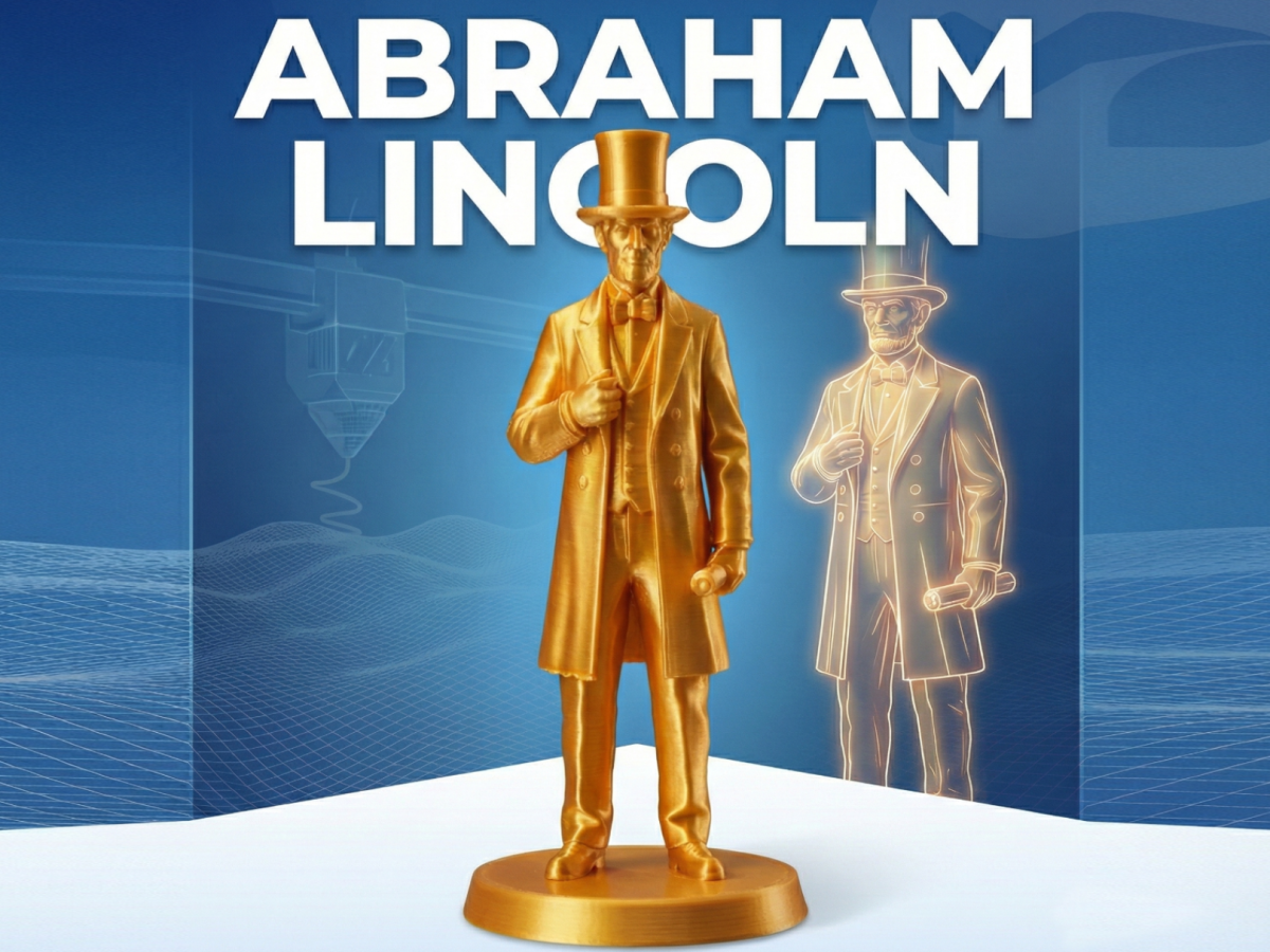 亚伯拉罕·林肯 – 站立历史人物 - 免费 3D 打印模型 - MakerWorld