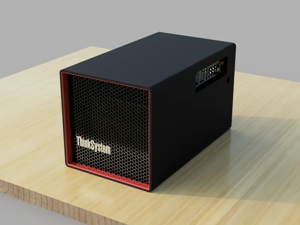 联想Think系列风格NAS机箱 - THINK NAS 来自 BlackHeart Factory MakerWorld：免费下载 3D 模型