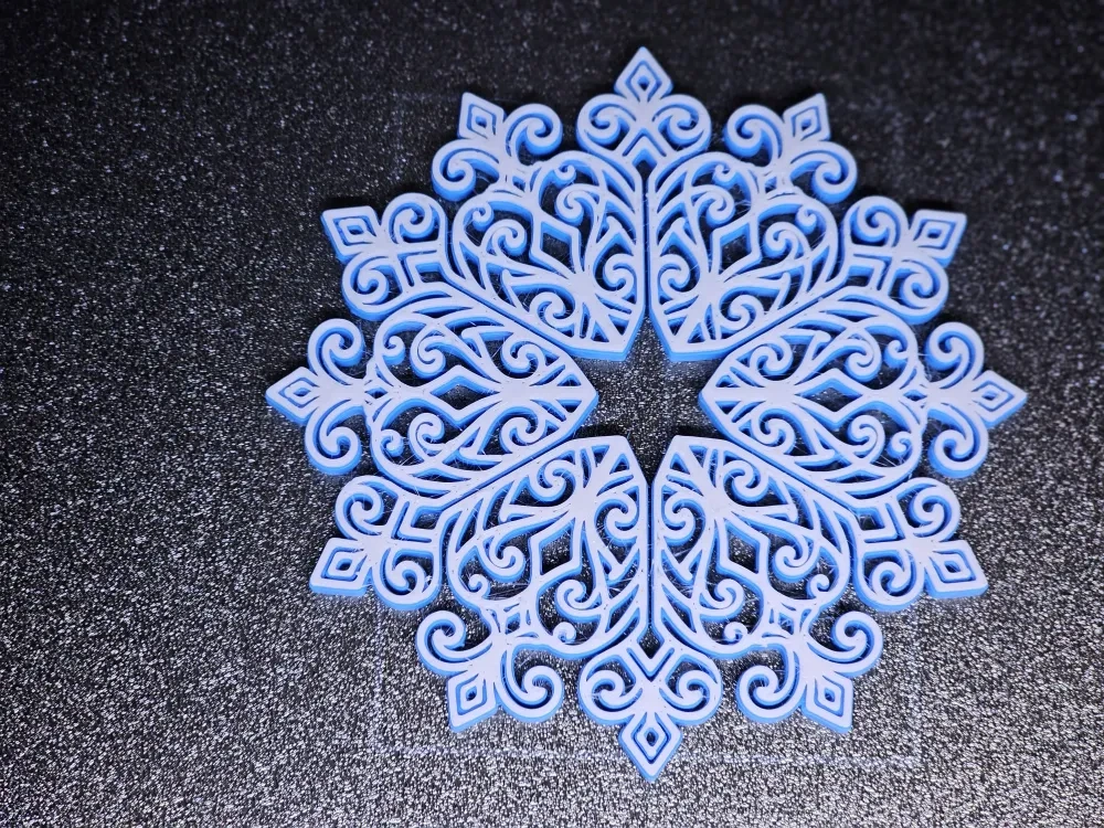 雪花杯垫 - 免费 3D 打印模型 - MakerWorld